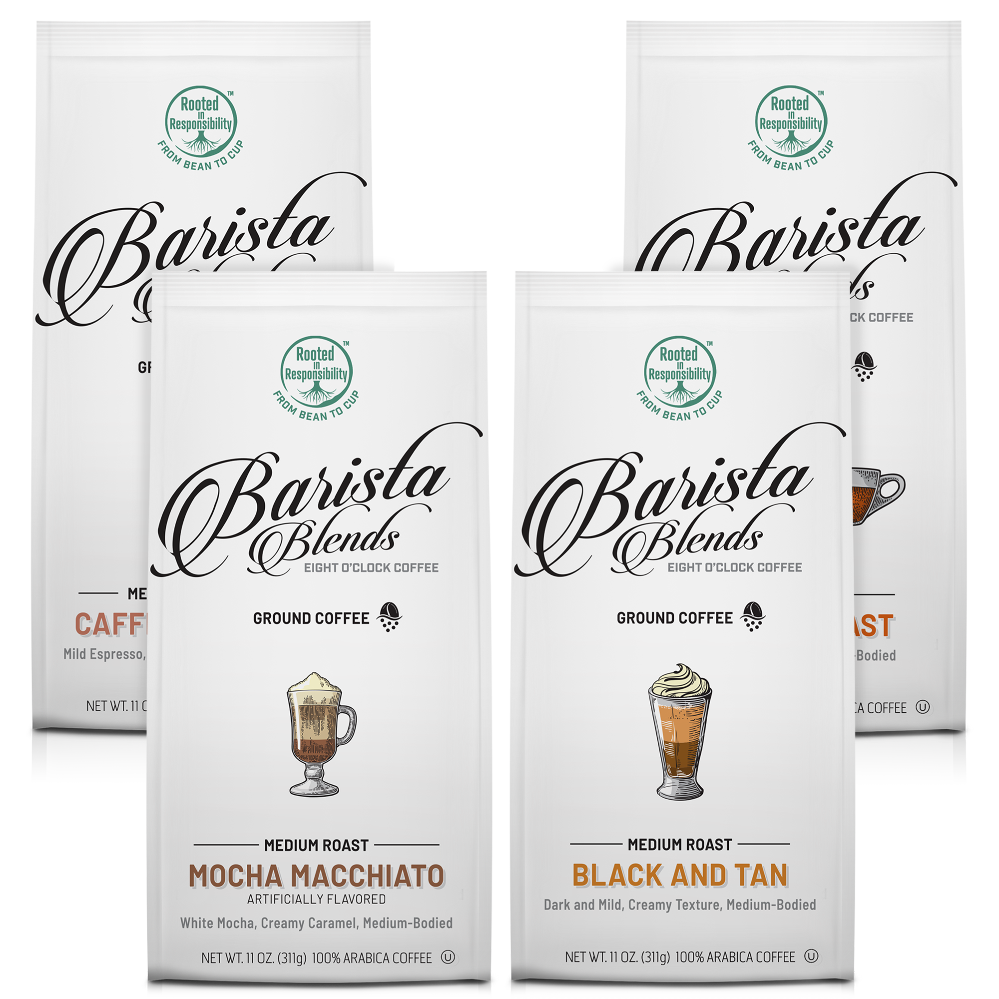 Barista Blends Full-Flavored Variety 4-Pack – Eight O'Clock Coffee